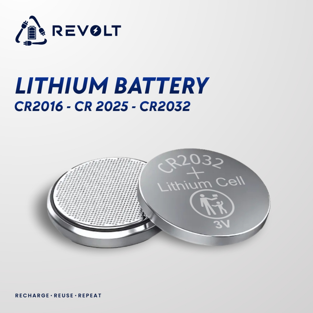 Jual Revolt Baterai Kancing CR2016 CR2025 CR2032 3V / Battery Lithium Button Cell | Shopee Indonesia