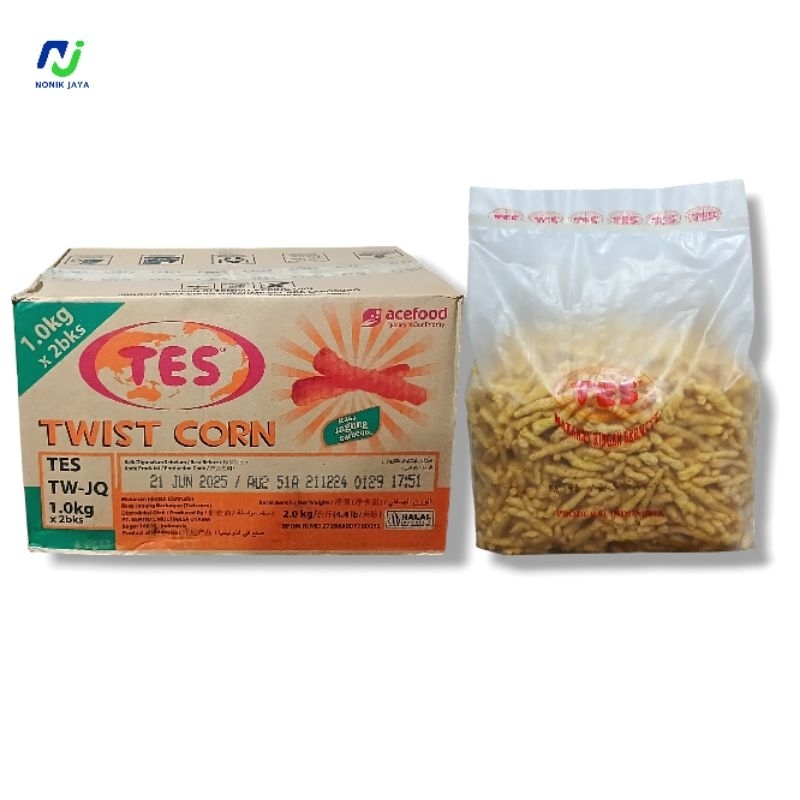 Jual TES Twist Corn Jagung Bakar 1 Dus Isi 2 Bks (1 Bks Netto : 1kg ...