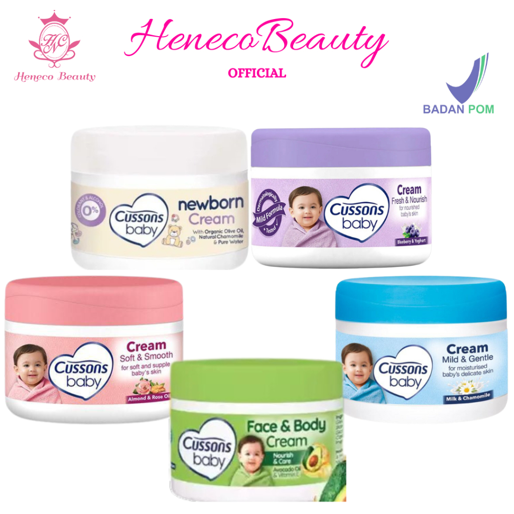 Jual CUSSONS Baby Cream 50gr 100gr / Krim Bayi Soft & Smooth / Fresh & Nourish / Mild & Gentle ...