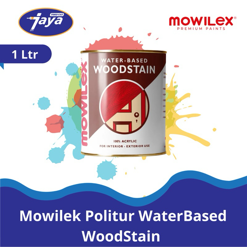 Jual mowilex mowilek PELITUR POLITUR WOODSTAIN Water-based 1 Liter ...