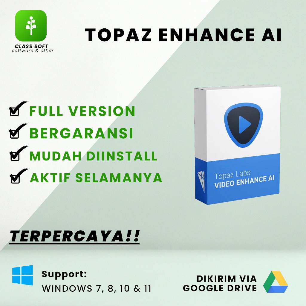 Jual Topaz Video Enhancer AI Full Version Terbaru/Lama CLASS_SOFT I ...