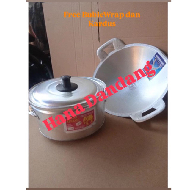 Jual WAJAN + PANCI SAYUR SAJA UKURAN 18cm Aluminium tipis | Shopee ...
