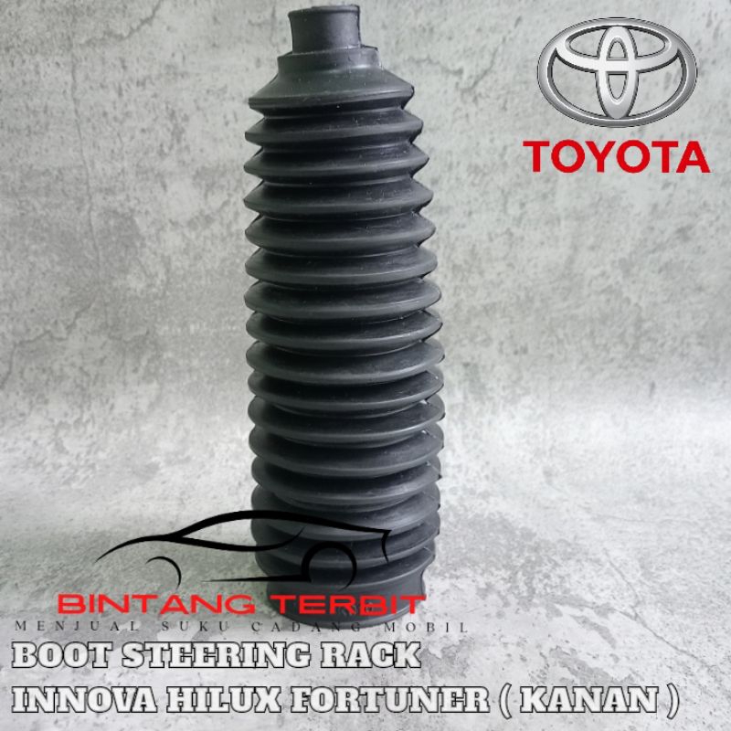 Jual KARET BOOT STIR - BOOT STERING RACK END RH INNOVA HILUX FORTUNER ...