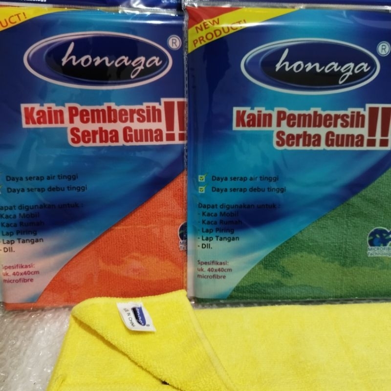 Jual KAIN LAP MICROFIBER JUMBO SIZE 40 × 40 CM HONAGA LAP MOTOR LAP ...