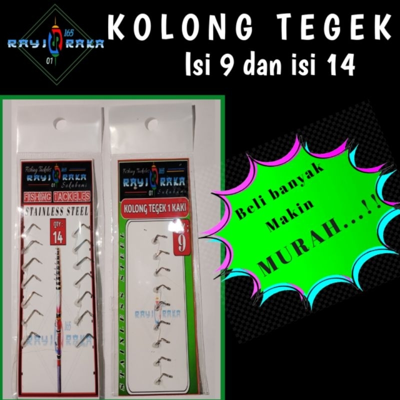 Jual kolong ring tegek kawat stainless Rayi Raka, isi 14pcs dan 9pcs ...