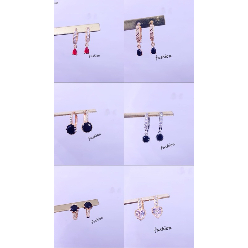 Jual Anting permata cantik awet pemakaian harian( chat untuk warna,jika ...