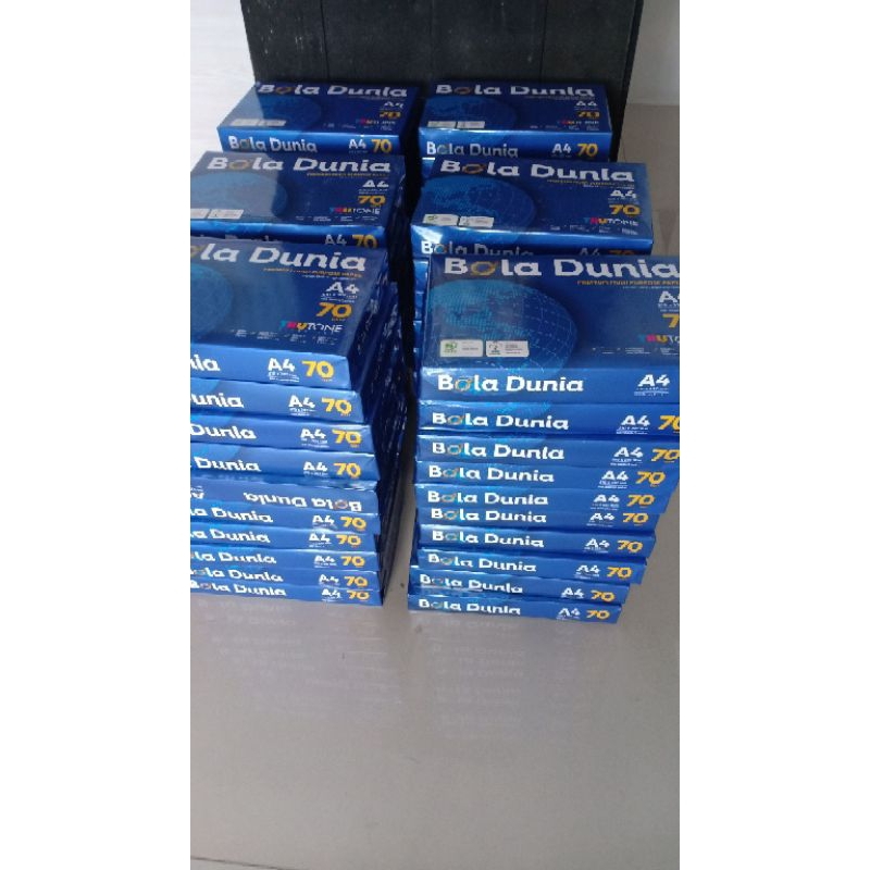 Jual Kertas Bola Dunia A4 70 gr per rim tanpa Dus | Shopee Indonesia