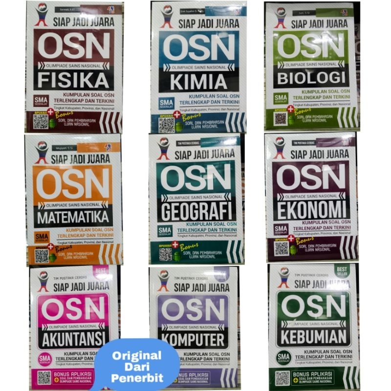 Jual Original Siap Jadi Juara OSN Olimpiade Sains Nasional Matematika ...