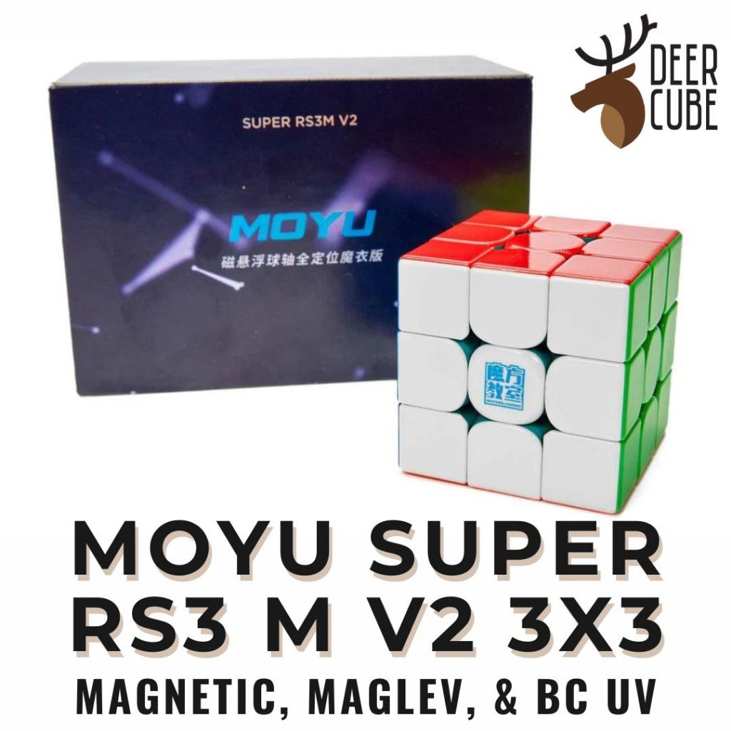 Jual MoYu Super RS3M V2 3x3 UV - Cubes Stickerless Magnetic Mo Yu RS3 M ...