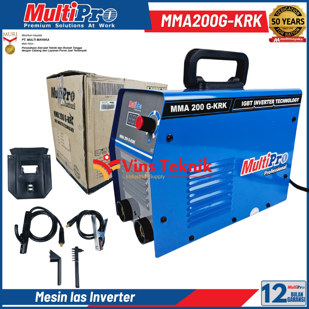 Jual Mesin las inverter IGBT 200A MMA 200 MULTIPRO MMA200G-KRK | Shopee ...