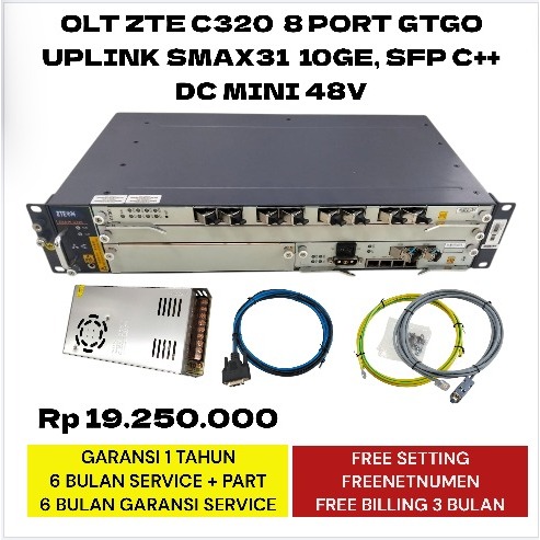 Jual OLT GPON ZTE C320 8 PORT GTGO UPLINK SMAX31 10GE | Shopee Indonesia