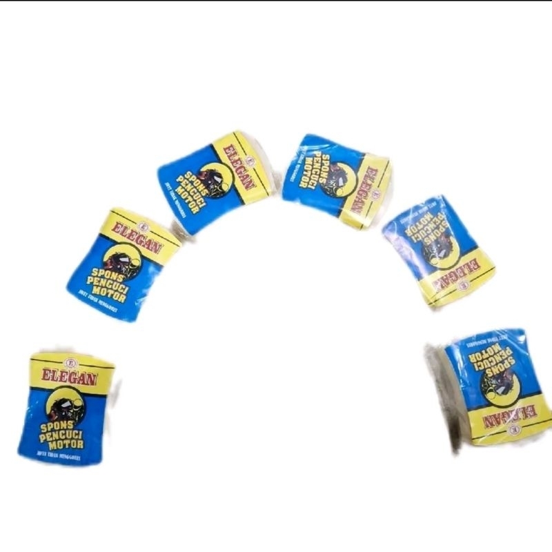 Jual SPON Elegan isi 6 Pcs/Spon Cuci Mobil/Spon Cuci Motor/Sabut Gosok ...