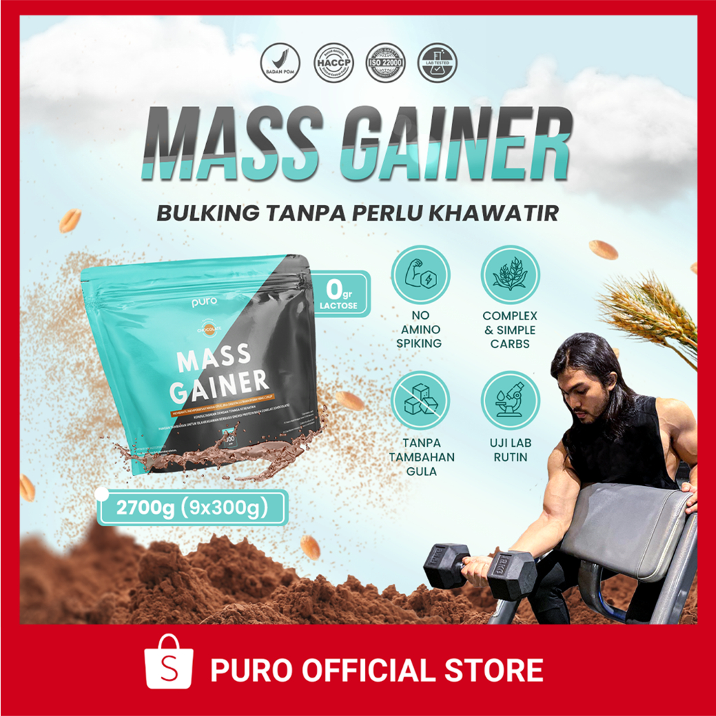 Jual PURO Mass Gainer Weight Gain Susu Protein Penambah Berat Badan ...