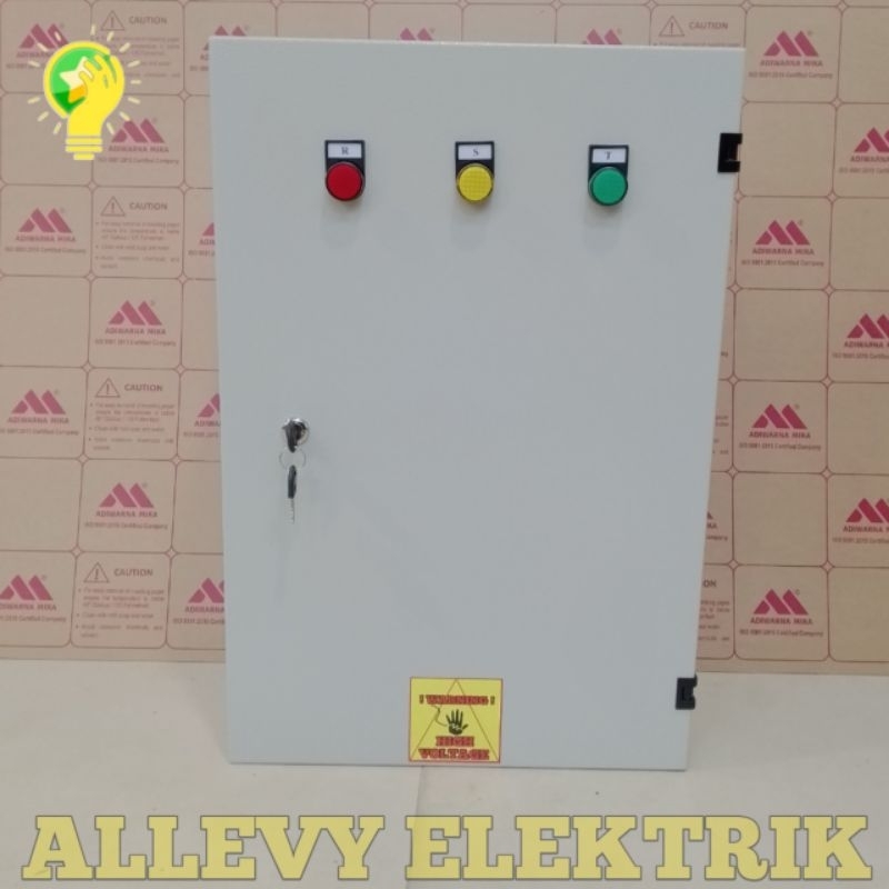 Jual BOX PANEL INDOOR 40X60X20 PLAT 1.2MM+PILOT LAMP RST+REL MCB(POWDER ...