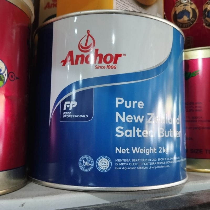 Jual BUTTER ANCHOR SALTED PURE NEWZEALAND HALAL ORIGINAL KEMASAN 1 ONS ...