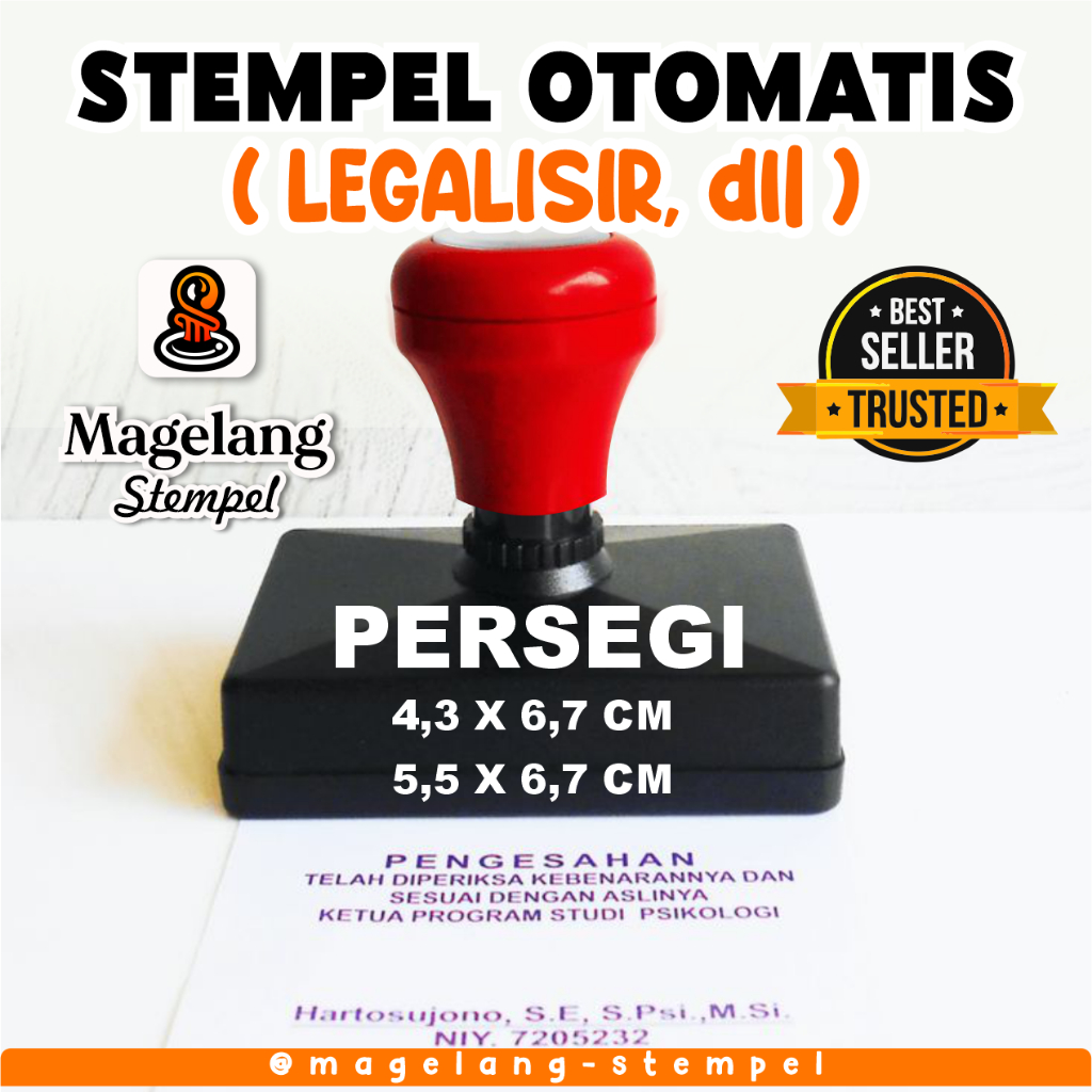 Jual Stempel legalisir Mengesahkan Uk : 6,7 X 4,2 cm / 6,7 X 5,5 cm ...