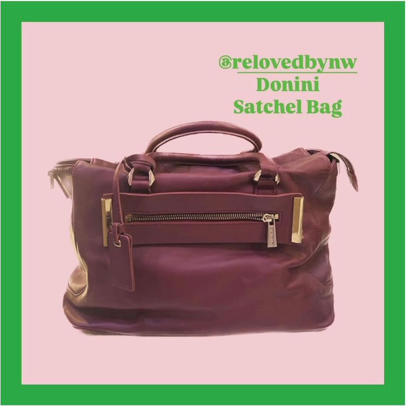 Jual Donini Original Bag Maroon | Shopee Indonesia