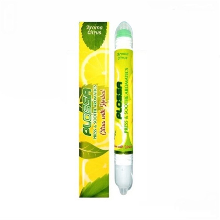 Jual Plossa Inhaler & Roll On Citrus With Herbal 4 ml | Shopee Indonesia