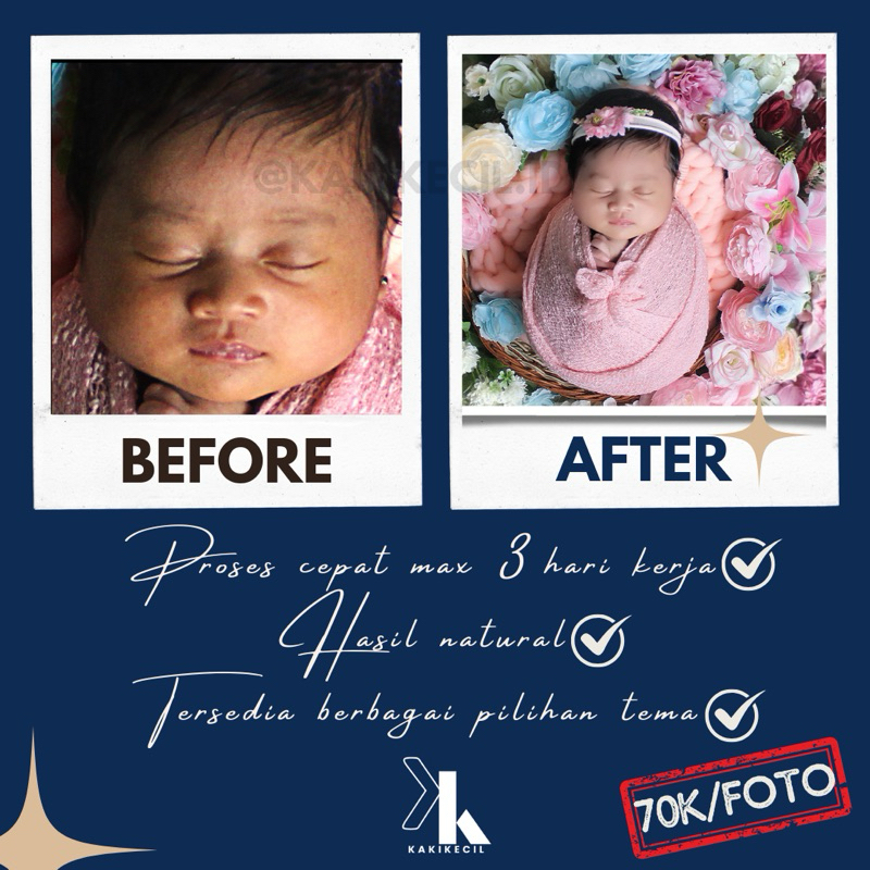 Jual Foto Studio Bayi Estetik | Jasa Foto Newborn | Jasa edit foto bayi ...