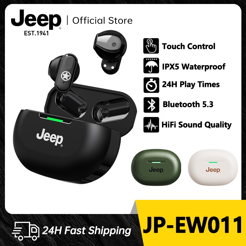 Jual Jeep EW011 Earphone TWS Bluetooth 5.3 HiFi Stereo - Tahan Air IPX5 ...