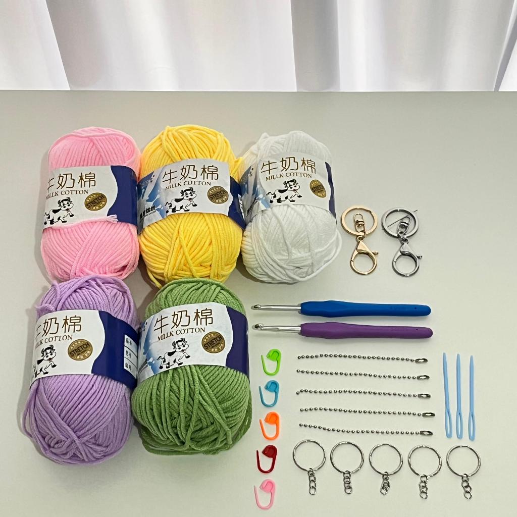 Jual MADEBYBULAT - (PAKET A) RAJUT KIT UNTUK PEMULA ALAT RAJUT SET ...