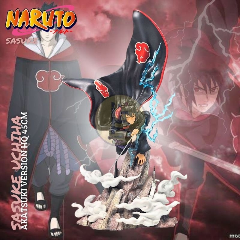 Jual Action Figure Sasuke Uchiha Statue Naruto Akatsuki Model 45 Cm ...