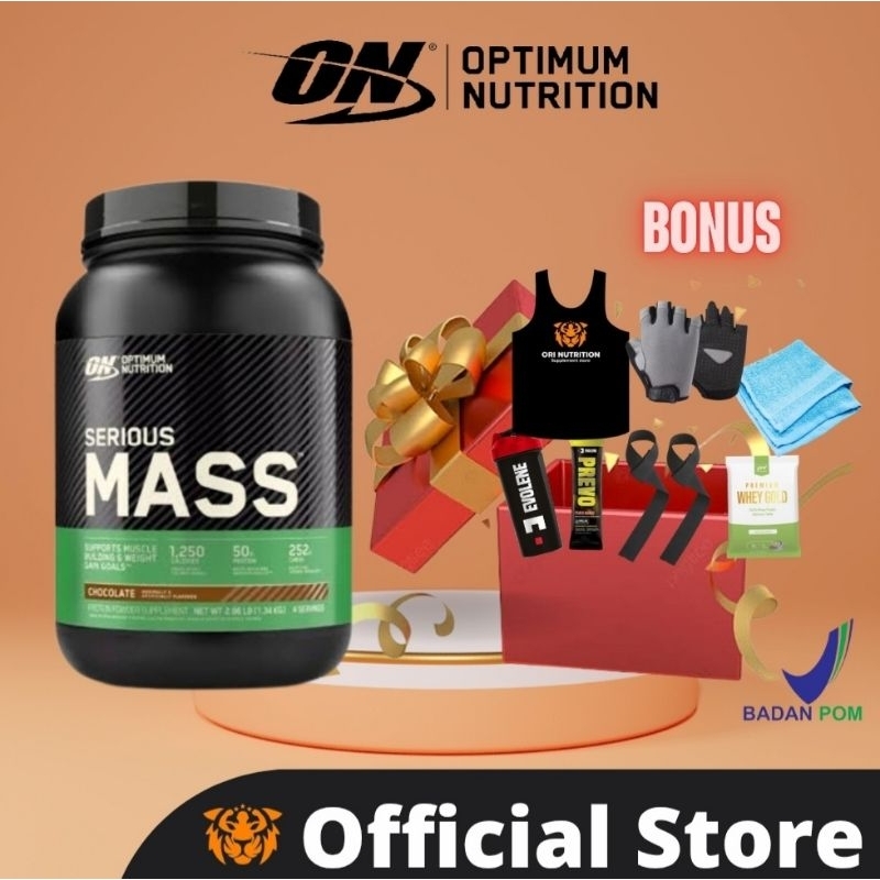 Jual OPTIMUM Seriouss mass 3lb on serious mas 3lbs on weight gainer ...