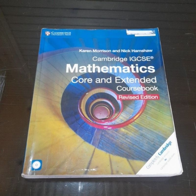 Jual CAMBRIDGE UNIVERSITY PRESS/CAMBRIDGE IGCSE MATHEMATICS CORE AND EXTENDED COURSEBOOK revised ...