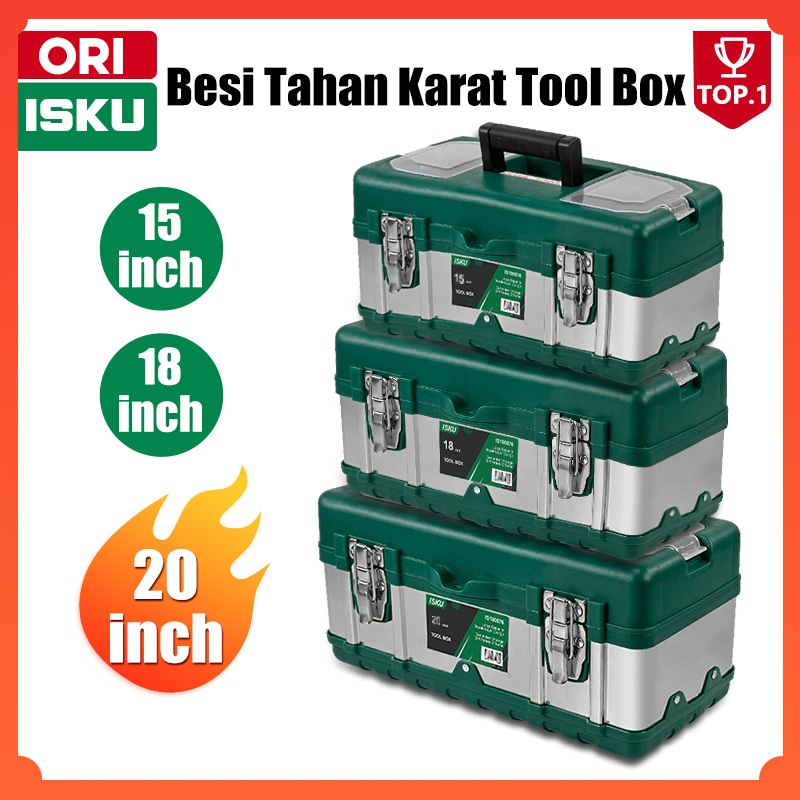 Jual ISKU Tool Box 15-20'' Besi Baja Kotak Perkakas Besar 20inch ...