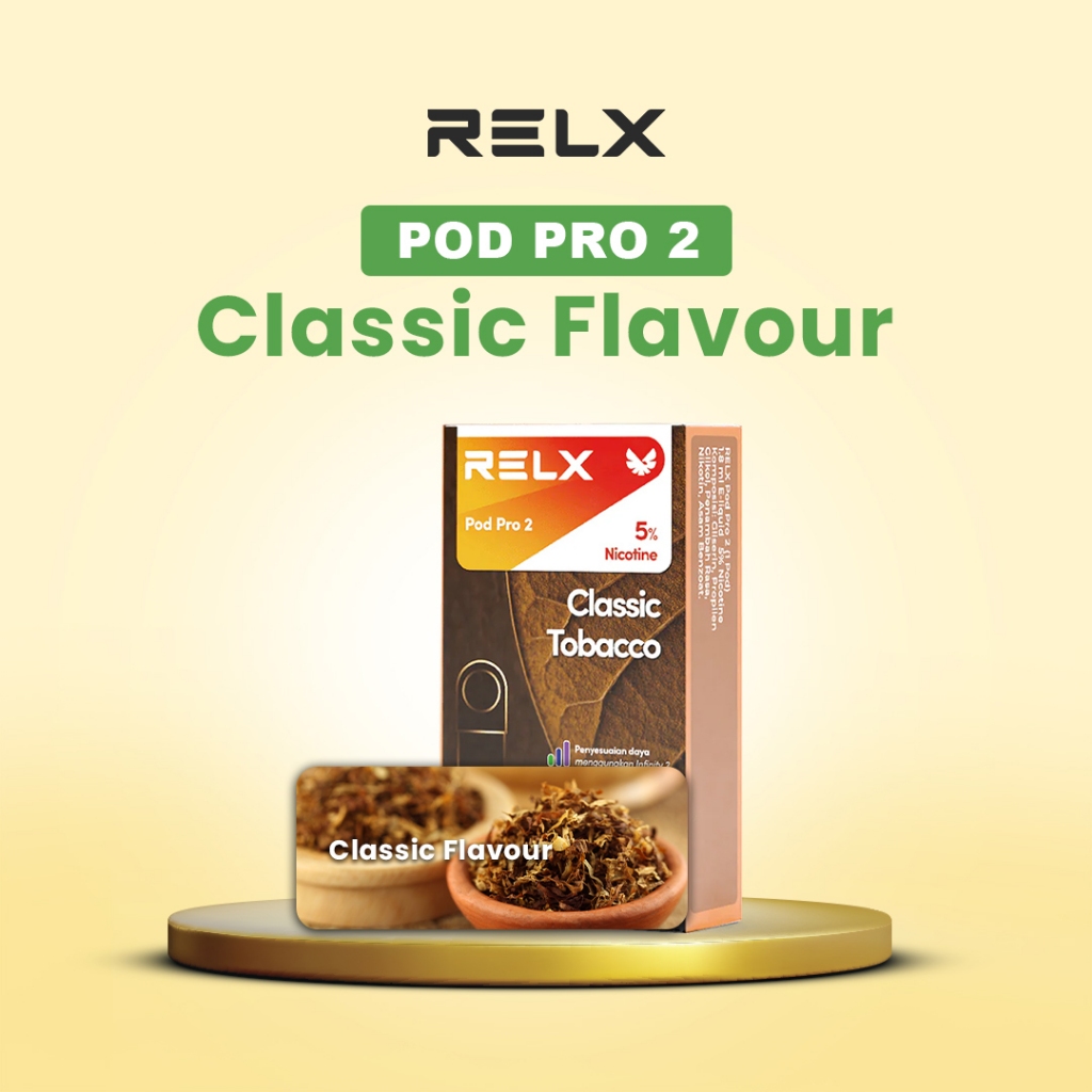 Jual Relx Infinity Essential Pods Pro 1 Pack Classic Tob | Shopee Indonesia