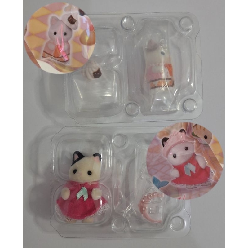 Jual sylvanian families tuxedo princess dan latte cat calico critters ...