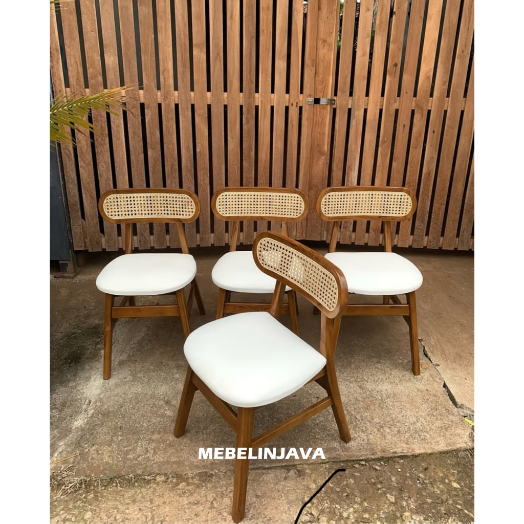 Jual Kursi Ropan Rotan Minimalis - Kursi Cafe Retro Kayu Jati - Kursi Kayu Restoran | Shopee ...