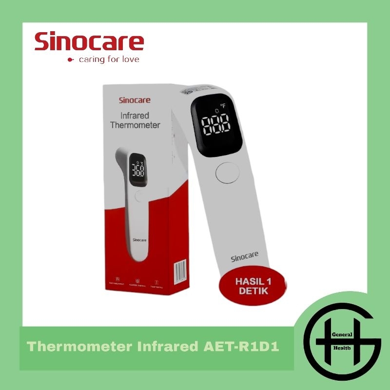 Jual Thermometer Infrared Sinocare AET-R1D1 Termometer Digital Sinocare ...