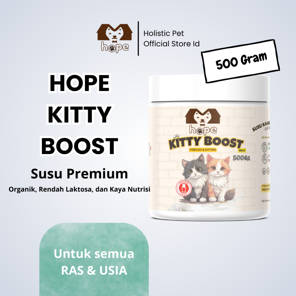 Jual Hope Kitty Boost Milk - Susu Premium Cat & Kitten, Hypoallergenic ...