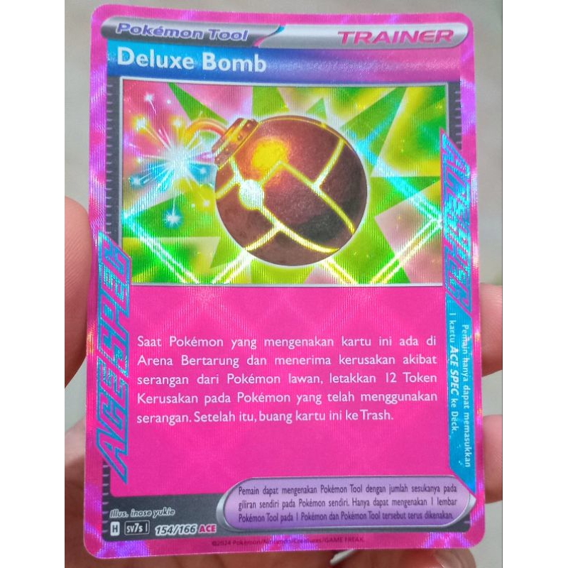 Jual KARTU POKEMON TRAINER DELUXE BOMB ACE SPEC INDONESIA HOLO | Shopee ...