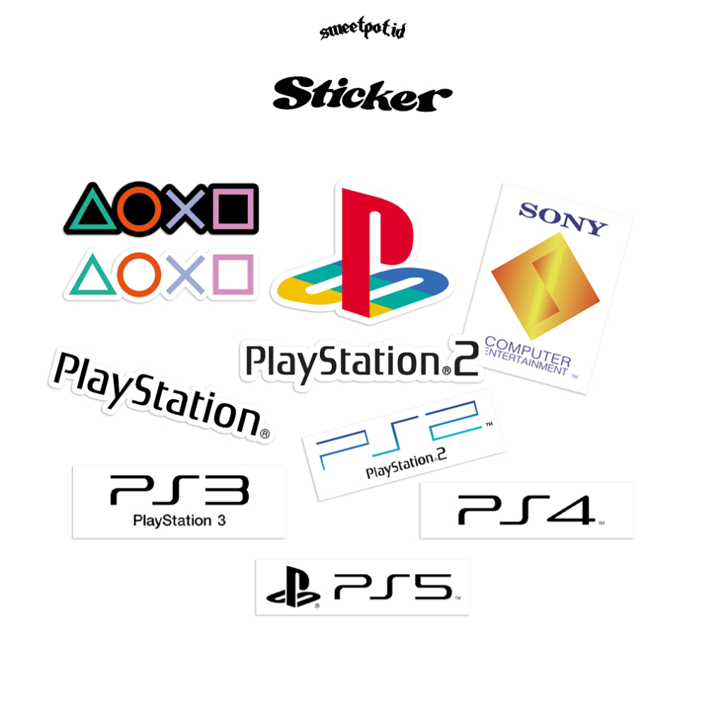 Jual (BISA COD) STIKER AESTHETIC "PLAYSTATION EDITION" / STIKER HELM ...