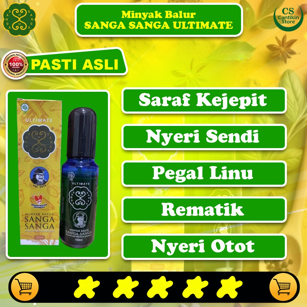 Jual Minyak Urut Pijat Balur Tubuh Obat Herbal Saraf Kejepit Nyeri ...
