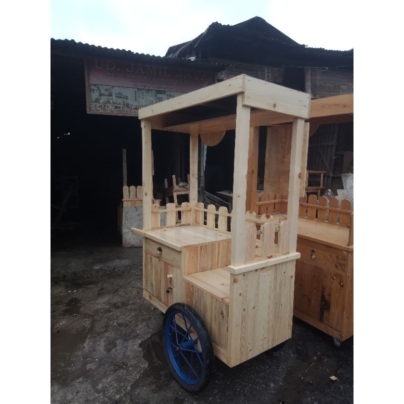 Jual Gerobak Buat Juwalan Sosis Bakar Booth ukuran P120xL60xT180 ...