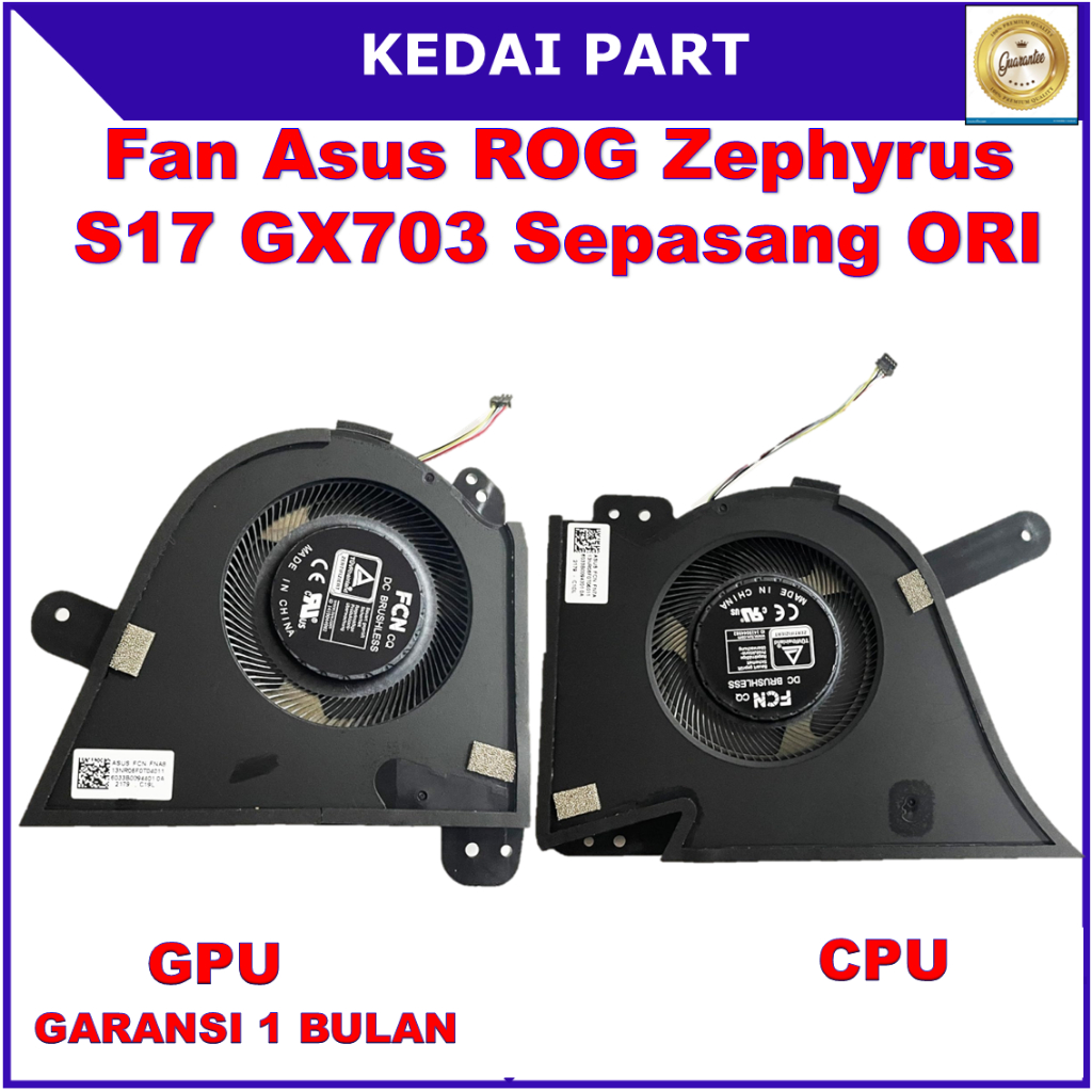 Jual Kipas Fan Asus ROG Zephyrus S17 GX703 GX703H GX703HM GX703HS FNA8 ...