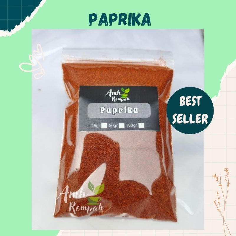 Jual Paprika Bubuk Asli, Pure Bell Pepper Powder [Grade A] Kemasan 100 ...