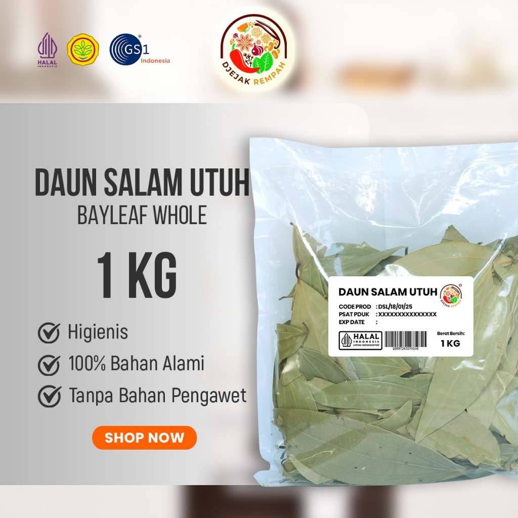 Jual Daun Salam Kering India Bay Leaf - Bay Leaves (Kemasan 100 Gr sd 500 Gr) | Shopee Indonesia