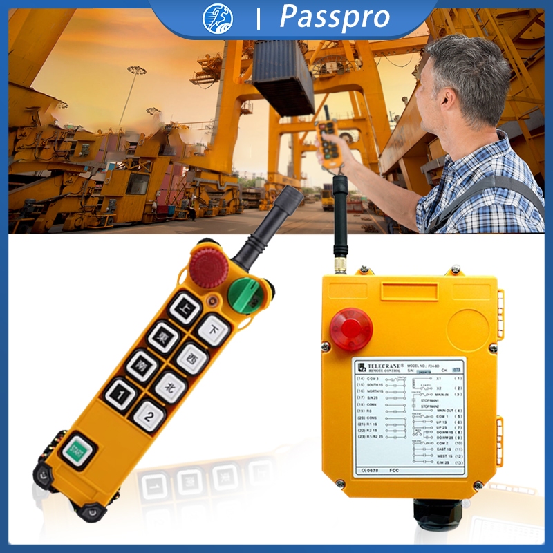 Jual Telecrane F24-8D 10D Remote Wireless Industrial Hoist Crane Push ...