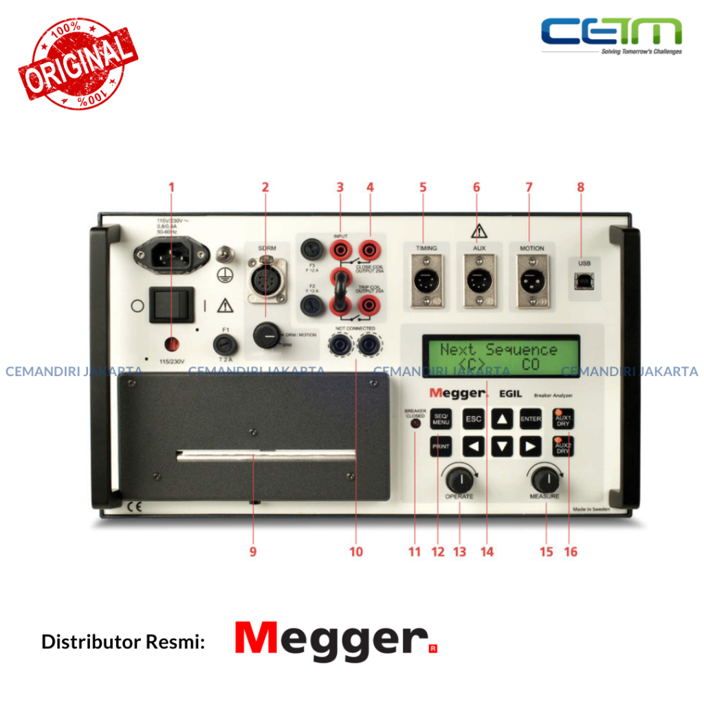 Jual Megger EGIL, EGIL200 Circuit Breaker Analyzer | Shopee Indonesia