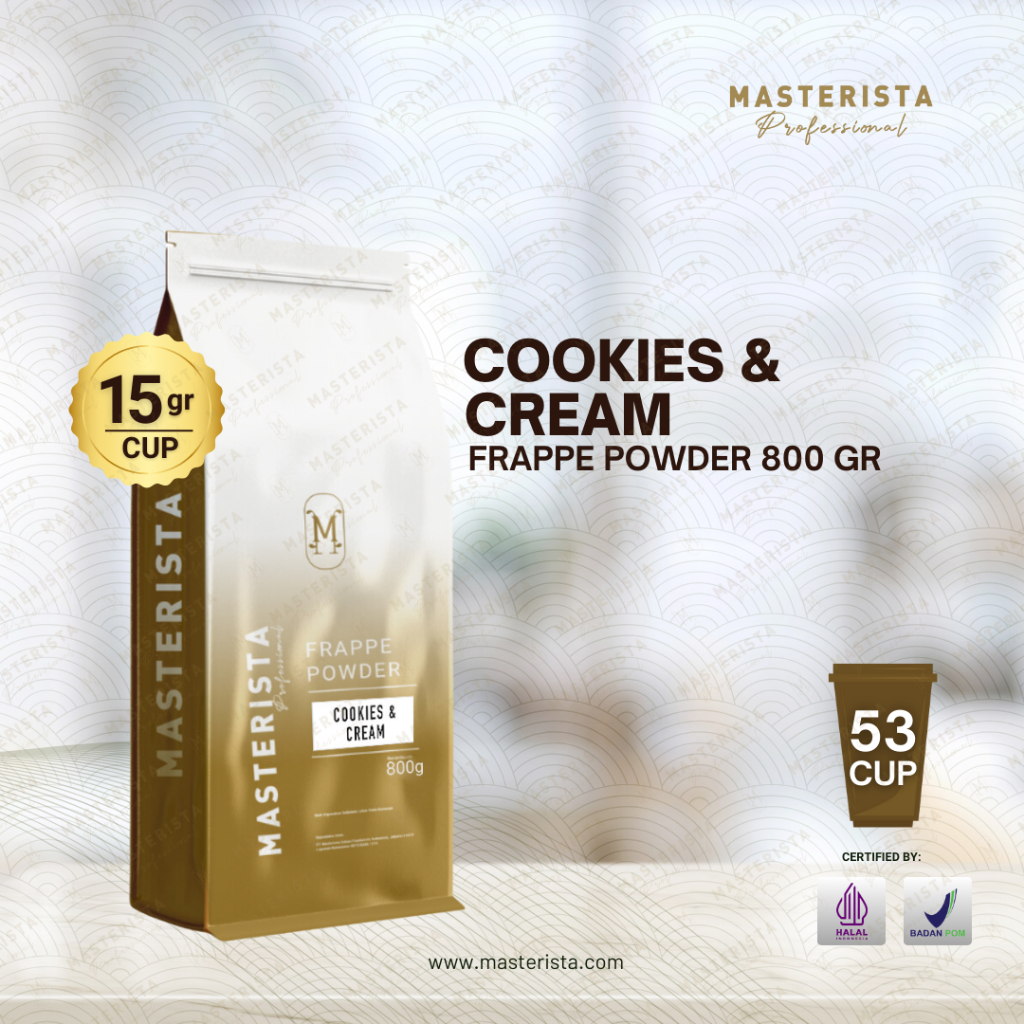 Jual Bubuk Minuman Masterista Cookies & Cream 800gr | Shopee Indonesia
