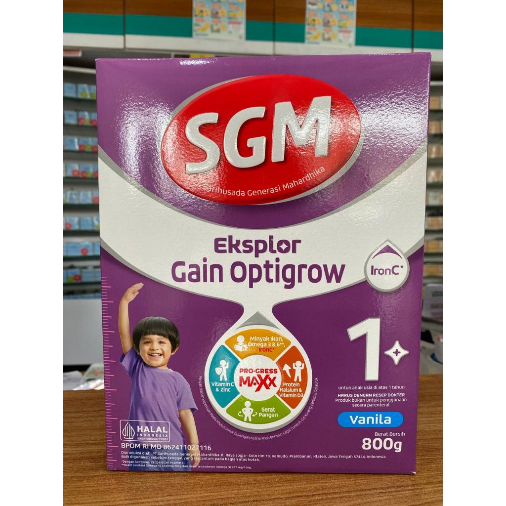 Jual SGM EKSPLOR GAIN OPTIGROW 800 GRAM | Shopee Indonesia