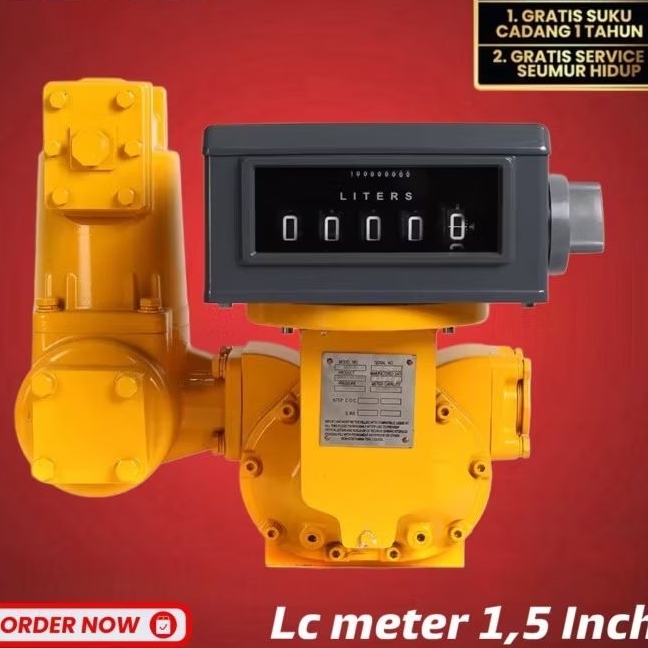 Jual FLOWMETER LC METER 1,5" INCH LIQUID CONTROL INDUSTRI TAMBANG SPBU ...
