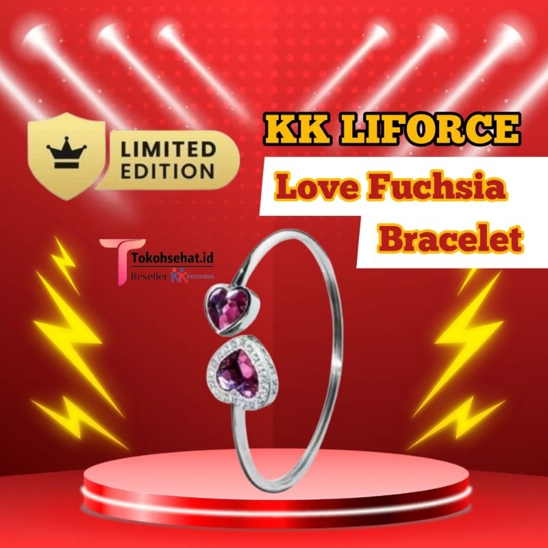 Jual KK LIFORCE Love Fuchsia Bracelet Limited edition Gelang Kesehatan Anti Radiasi KK Liforce ...