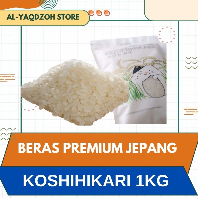 Jual Beras Premium Jepang | KOSHIHIKARI | REPACK 1KG | 100% ASLI ...