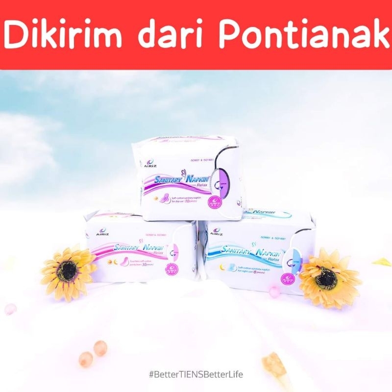 Jual Pembalut Herbal Tiens Airiz Night | Tianshi Airiz Sanitary Napkins ...