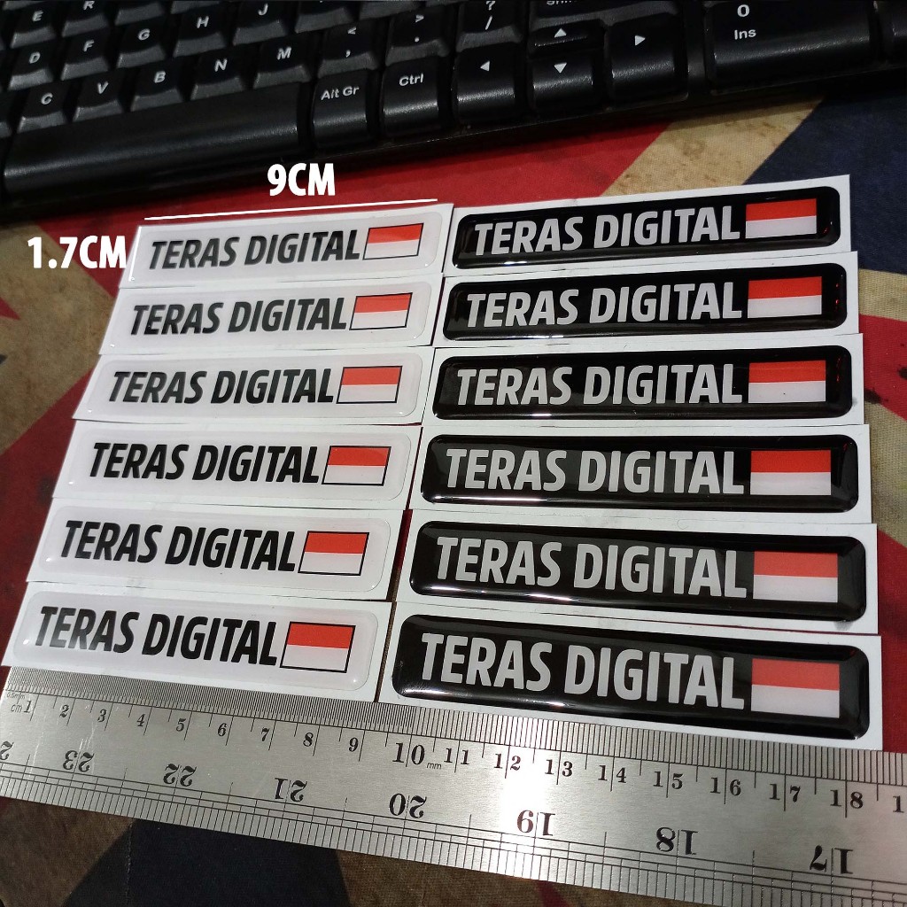 Jual Custom Sticker Timbul Resin NAMA Stiker Logo Lycal 3D Kecil 1SET ...